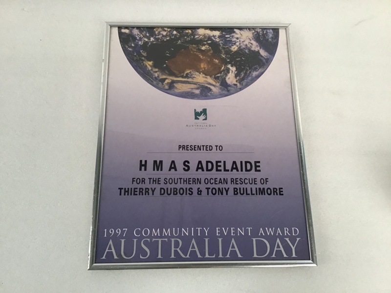 Presentation; Australia Day Award; HMAS ADELAIDE II; 1997; NAVY-219-00 ...