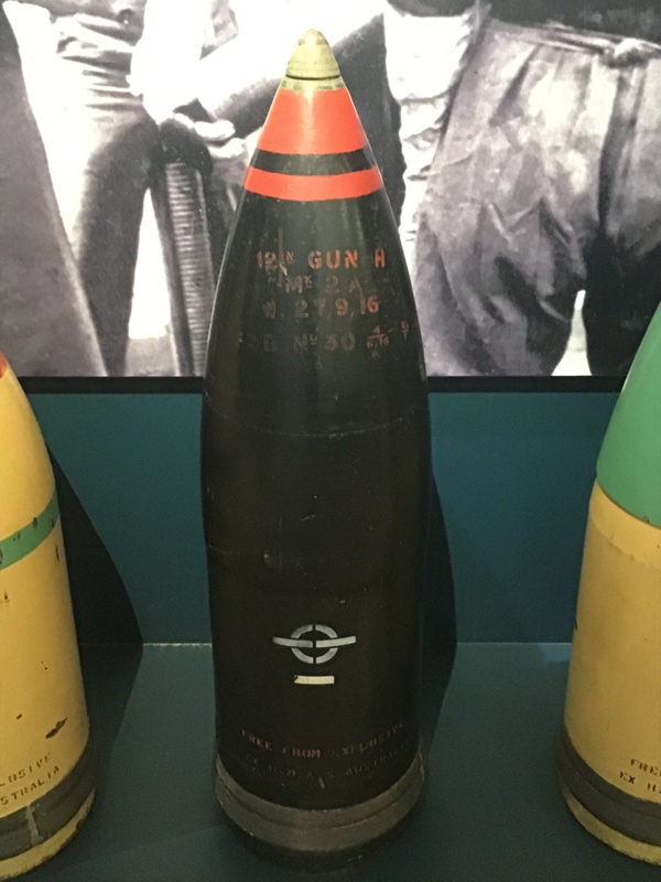 Projectile; 12 Inch Shell; MK 2A; HMAS Australia I; 1913-1921; NAVY ...