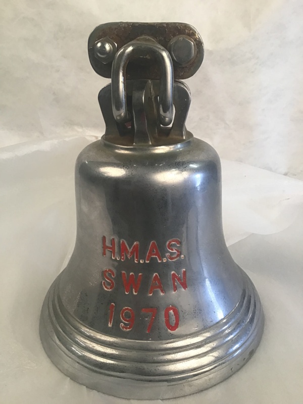 Ship’s Bell; Bell Rope and Clapper; HMAS Swan III 1970; NAVY - 645-1-00 ...