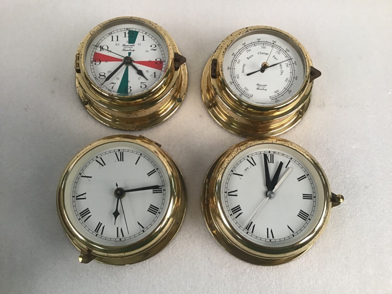 Brass Plated Clocks and Barometer; HMAS Maitland; NAVY-15526-00 | eHive