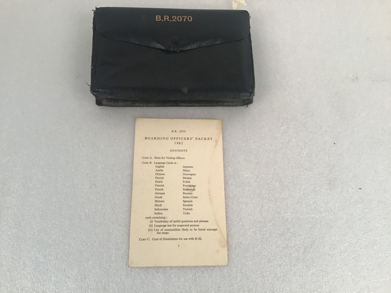 Boarding Officers’ Packet; B.R.2070; HMAS Cessnock; NAVY-1084-00 | eHive