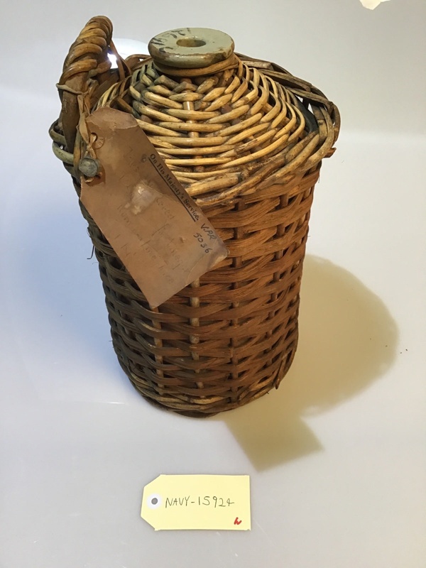 Sealed Pattern. Jar; Wicker; 1 Gallon; For Vinegar, Rum and Lime Juice ...