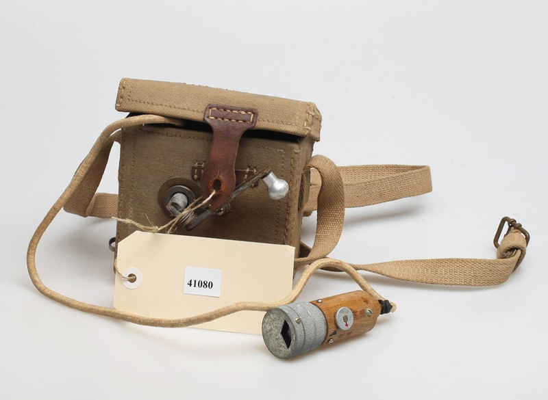 WWII Japanese portable hand cranked generator torch; 1940's; NAVY-41080 ...