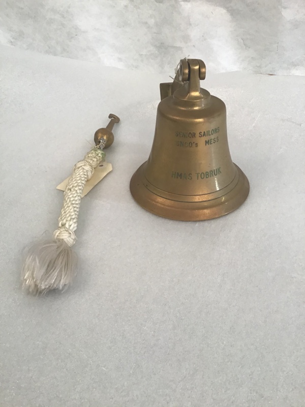 Ship’s Bell, Bell Rope and Clapper; Senior Sailors SNCO’s Mess; HMAS ...