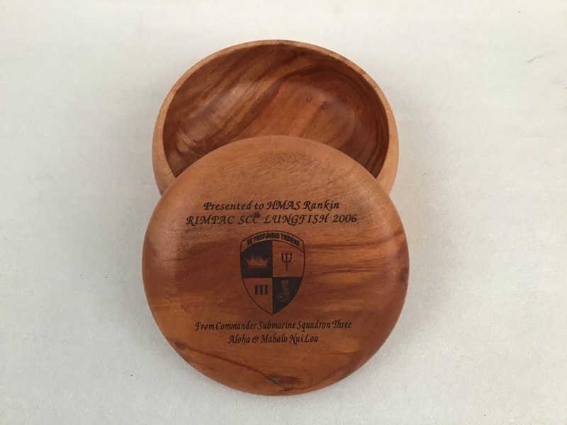 Presentation; Wooden Bowl; RIMPAC; HMAS Rankin; 2006; NAVY-15760-00 | eHive