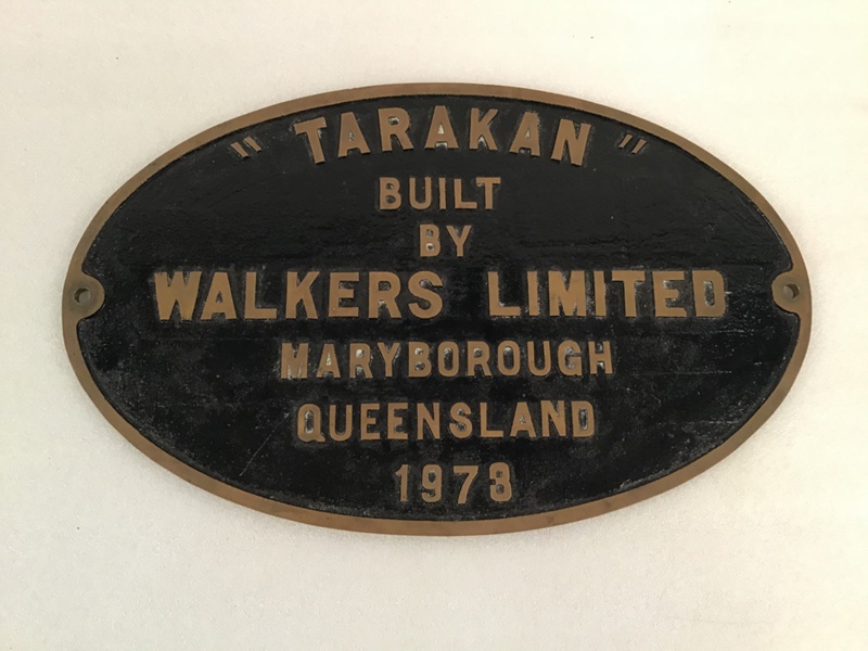 Makers Plate; HMAS Tarakan; NAVY-4762-00 | eHive