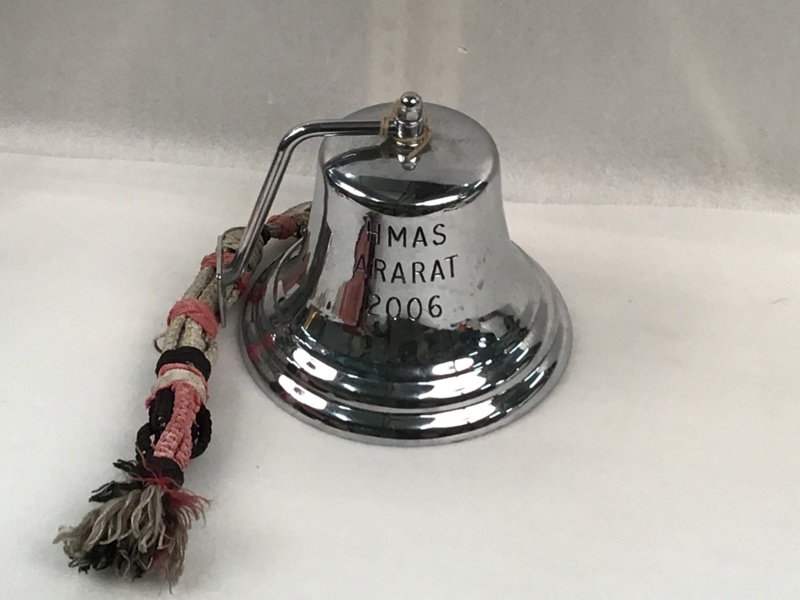 Ship’s Bell; Bell Rope and Clapper; HMAS Ararat II; 2006; NAVY-15657-00 ...
