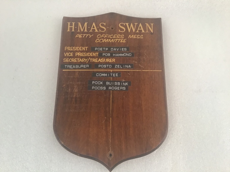 Honour Board; Petty Officers Mess Committee; HMAS Swan; NAVY-15177-00 ...