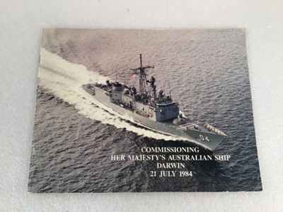 Booklet; Commissioning; HMAS Darwin; 1984; NAVY-15490-00 | eHive