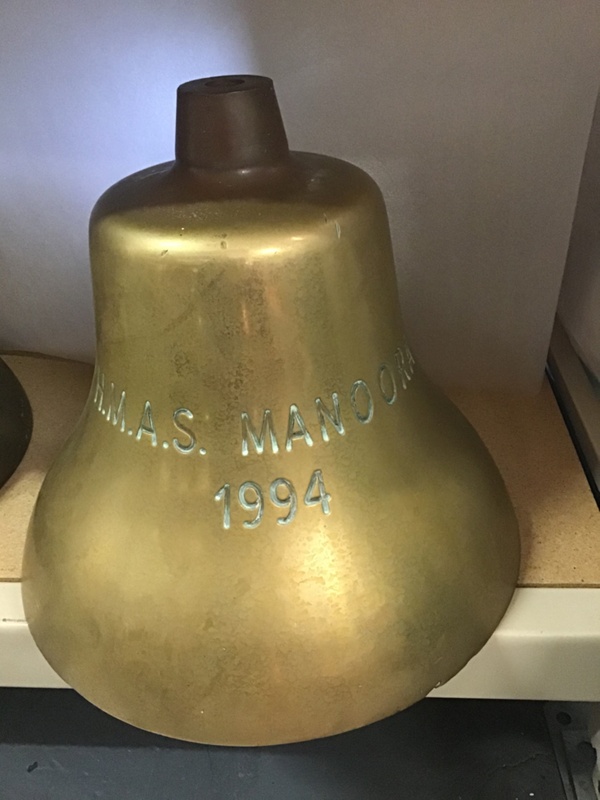 Ship’s Bell, Bell Rope and Clapper; HMAS Manoora II 1994; NAVY-4121-00 ...