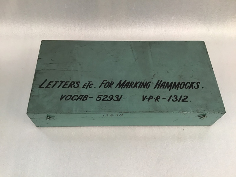 Letters for Marking Hammocks; 1928; NAVY-15264-00 | eHive