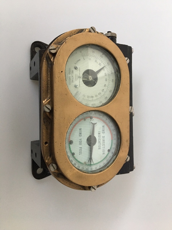 Wind direction Indicator and relative wind speed indicator; Crompton ...