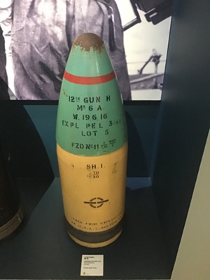 Projectile; 12 Inch Shell; MK 6A; HMAS Australia I; 1913-1921; NAVY-473 ...