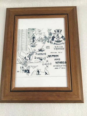 Presentation; Drawing; Japan and Korea; HMAS Sydney III; 1953-54; NAVY ...