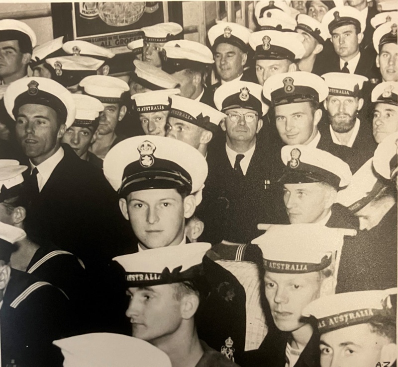 Photograph: Alan Zammit aboard HMAS Australia: ZAMMIT Collection ...