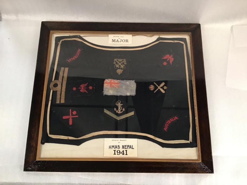 Uniform; Coat of Official mascot Major; HMAS Nepal; 1941; NAVY-15282-00 ...
