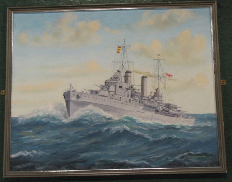 Painting; HMAS PERTH (I); McCredie, J G; NAVY-58-0 | eHive