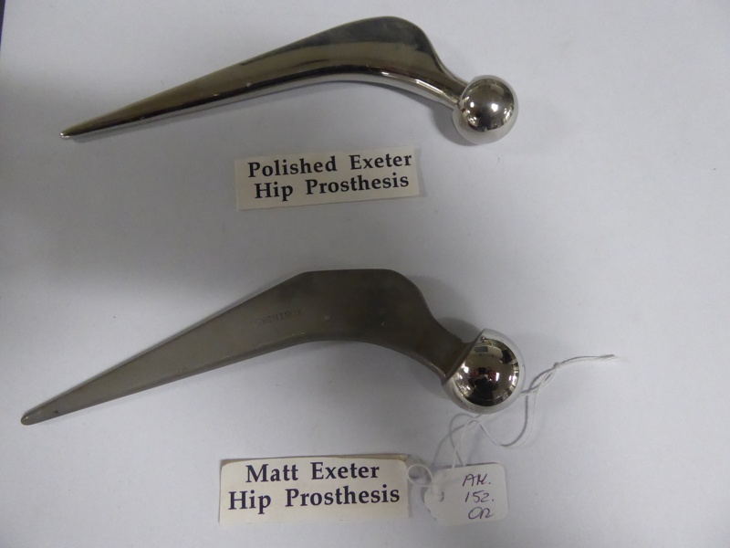 Polished and Matt Exeter Hip Prosthesis examples; AM.152.OR | eHive