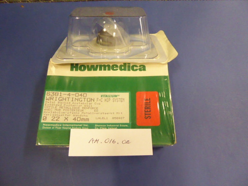 Wrightington Cemented Acetabular Cup; Howmedica International Ltd.; AM ...