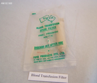 Blood Transfusion Filter; AM.02.566 | eHive