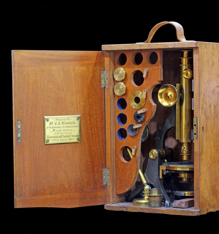 Henry Crouch Microscope c.1885; Henry Crouch; Early 1880s; AM.18.01 | eHive