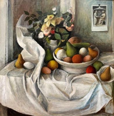 (Still life with cloth); Margaret Olley; 1948 | eHive