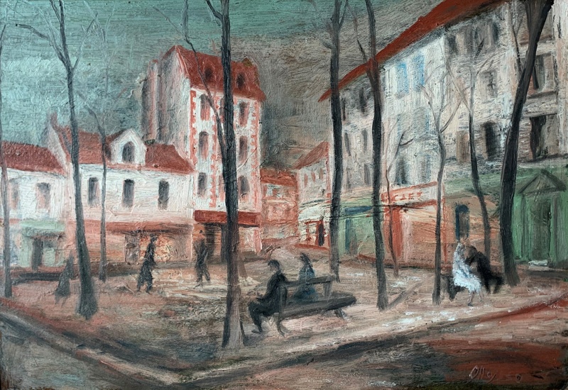 Village Square, France; Margaret Olley; 1950 | eHive Village Square, France; Margaret Olley; 1950 | eHive