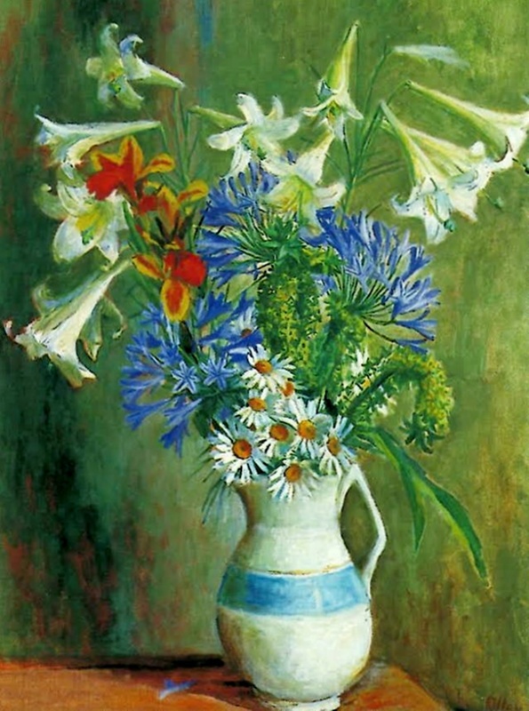 Still life with lilies and agapanthus; Margaret Olley; 1960s | eHive