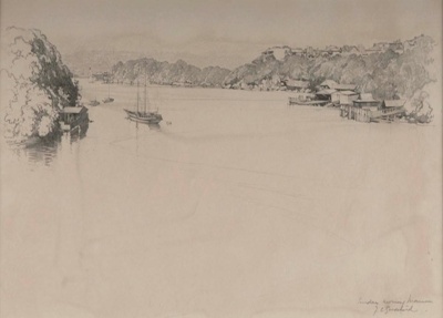 Sunday Morning Mosman; John C. GOODCHILD, 1898-1980; n.d.; 1940_49 | eHive
