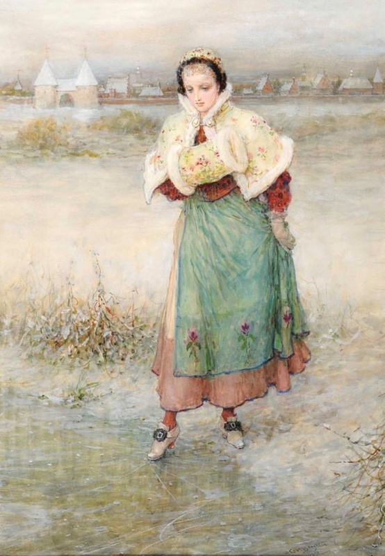 A Dutch Maiden, North Brabant; G.H. BOUGHTEN, 1833-1905; 1902; 1937_7 ...