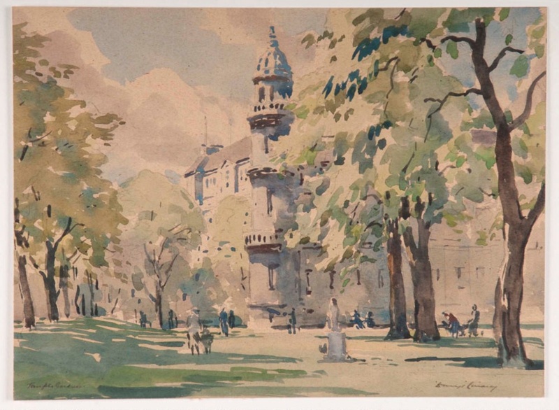 Temple Gardens; Daryl LINDSAY, 1889-1976; (1941); 1941_16 | eHive