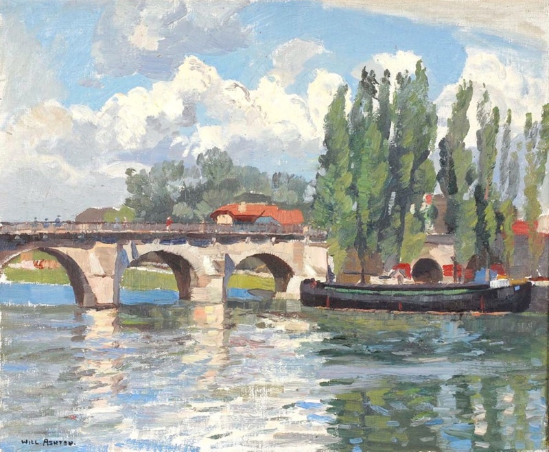 On the River Marne, France; Will ASHTON, 1881-1963; 1936; 1937_26 | eHive