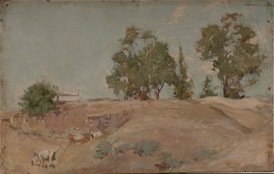 Landscape with Goats; Percy LEASON, 1889-1959; 1914; 1942_18 | eHive