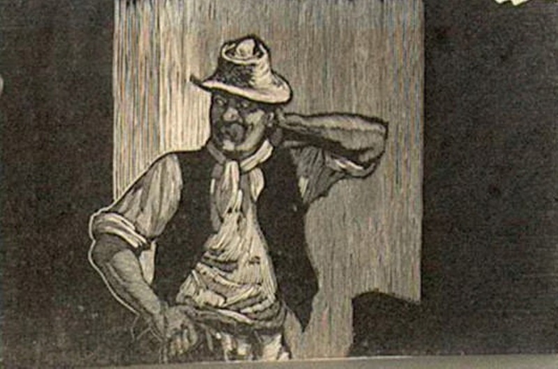 [Stage 2 of Progressive Proof of Wood Engraving]; Lionel LINDSAY, 1874 ...