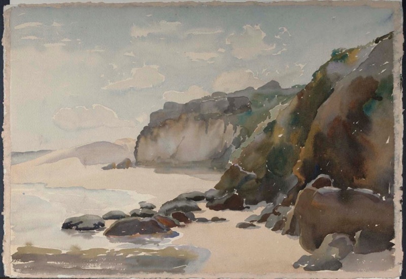 Cliffs at Curl Curl; Margaret COEN, 1910-1998; 1940; 1940_36 | eHive