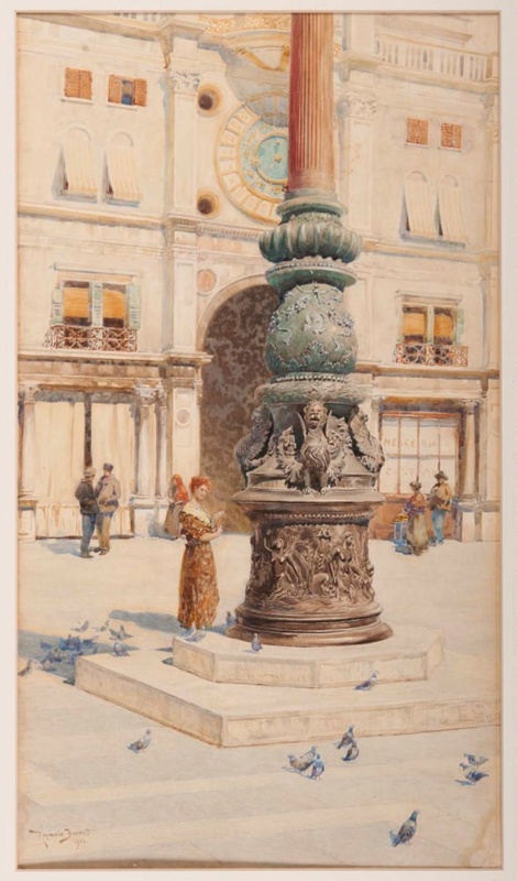 An Italian Square; Reginald BARRATT, 1861-1917; 1912; 1940_7 | eHive