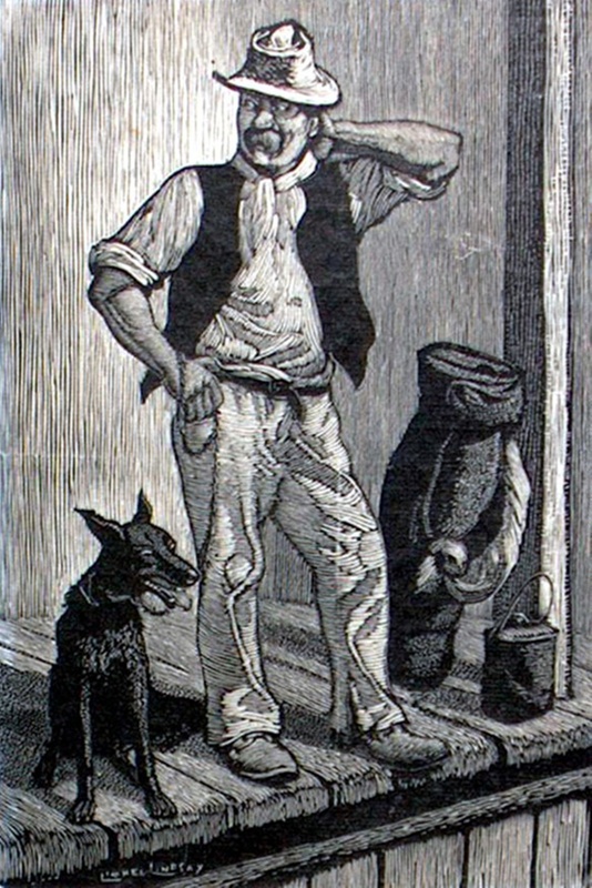 [Stage 4 of Progressive Proof of Wood Engraving]; Lionel LINDSAY, 1874 ...