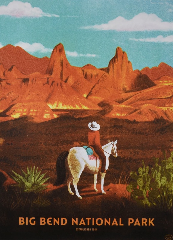 Big Bend National Park Poster; Brave The Woods; 2016; 004 | eHive