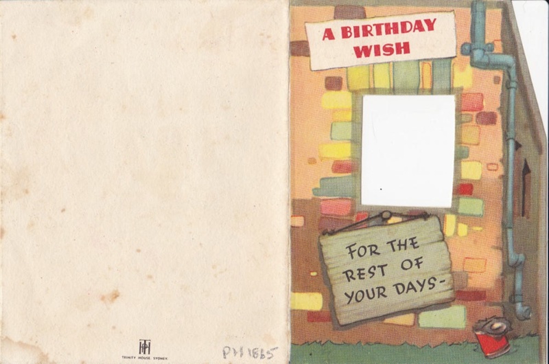 Ephemera - Birthday card to Mother from Ella & Hazel; PH 1865 | eHive