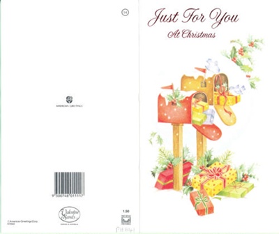 Ephemera - Xmas card to Hazel & Ella from Millie; PH 841 | eHive