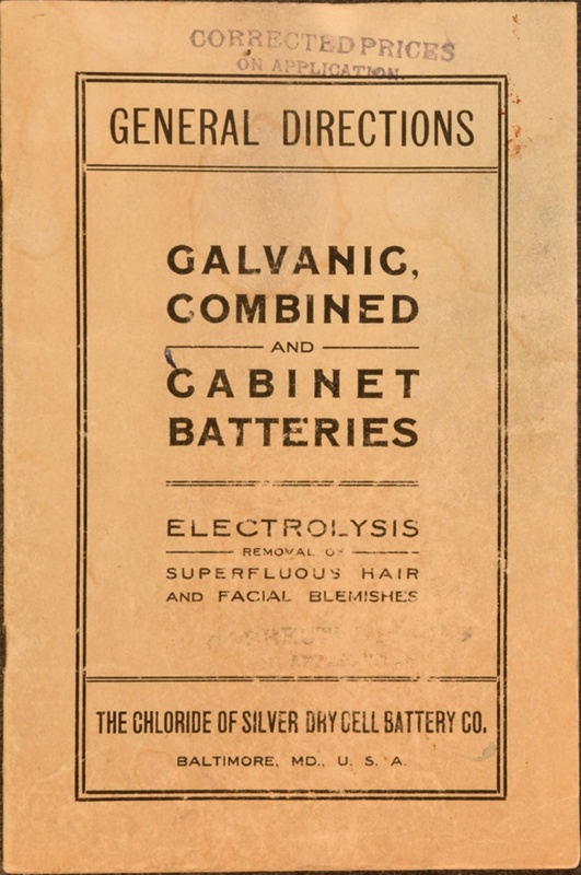 Chloride of Silver Dry Cell Battery Co's General Directions for ...