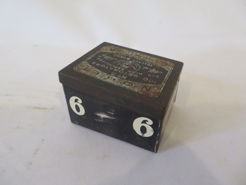 Tin box(small), Nobel No 6 100 Detonators ; Alfred Nobel; 2022.88 | eHive