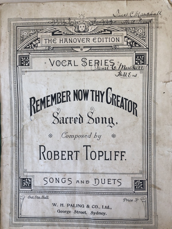 Remember Now Thy Creator ; Robert Topliff; 2025.119 | eHive