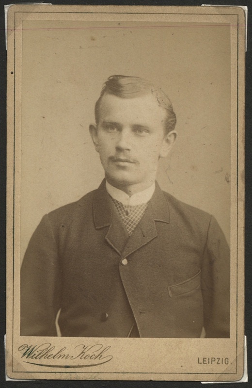 Studio portrait of a man; Wilhelm Koch; 2022.82:24 | eHive
