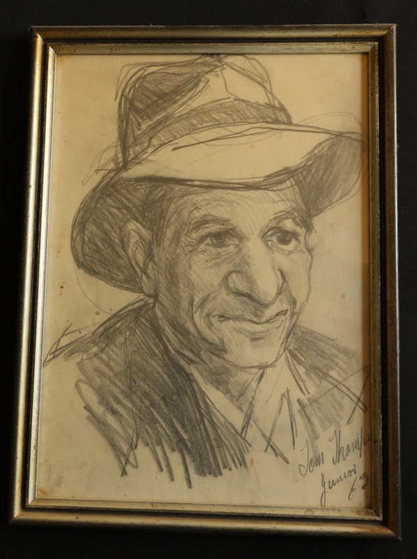Sketch, portrait of Tom Thompson; Tom Thompson Junior; 1963; 79.2499 ...