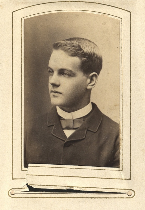 Studio head and shoulder photo of a young man.; J.Hubert Newman ...