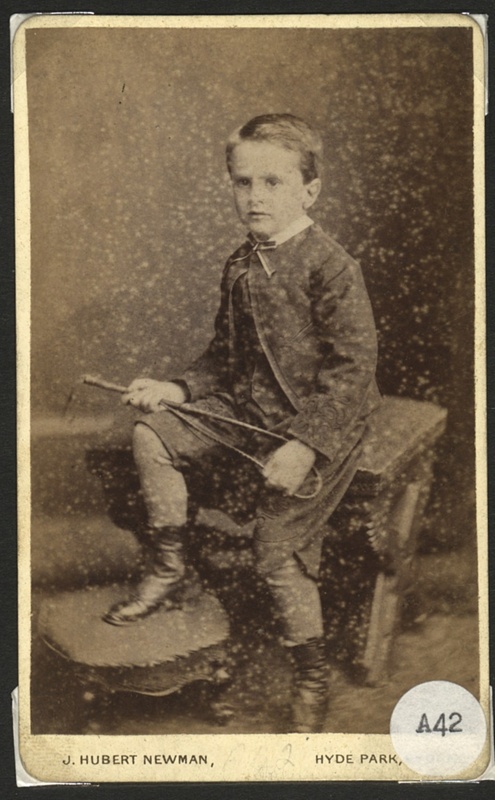 Portrait of a boy in a studio setting; J Hubert Newman; 2022.13:22 | eHive