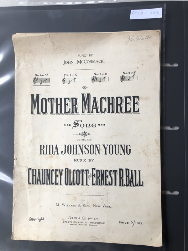 Mother Machree ; Rida Johnson Young; 2025.133 | eHive