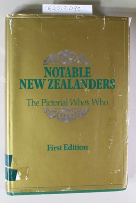 Book, NOTABLE NEW ZEALANDERS The Pictorial Who's Who First Edition ...
