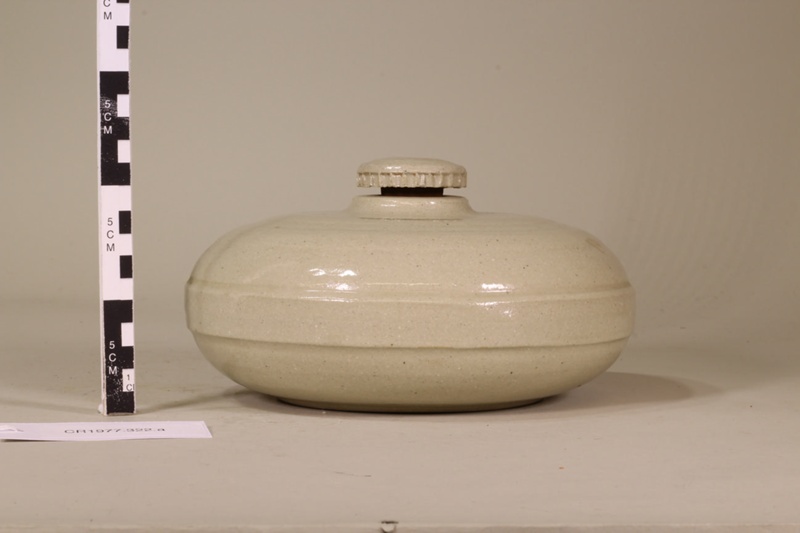Bed warmer or hot water bottle; Timaru Potteries Ltd., New Zealand ...